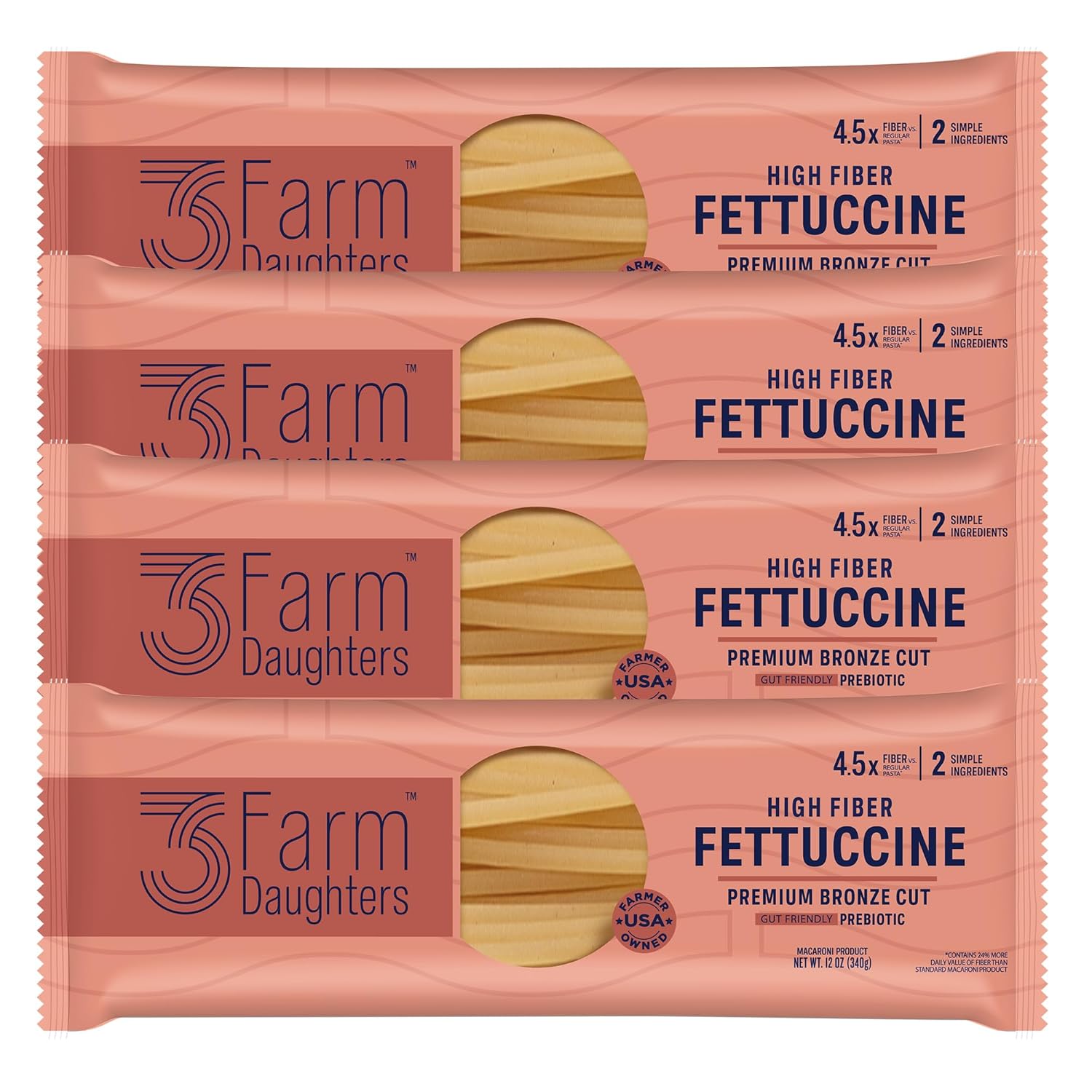 Premium, High Fiber Fettuccine | 3 Farm Daughters – 3 Farm Daughters Store